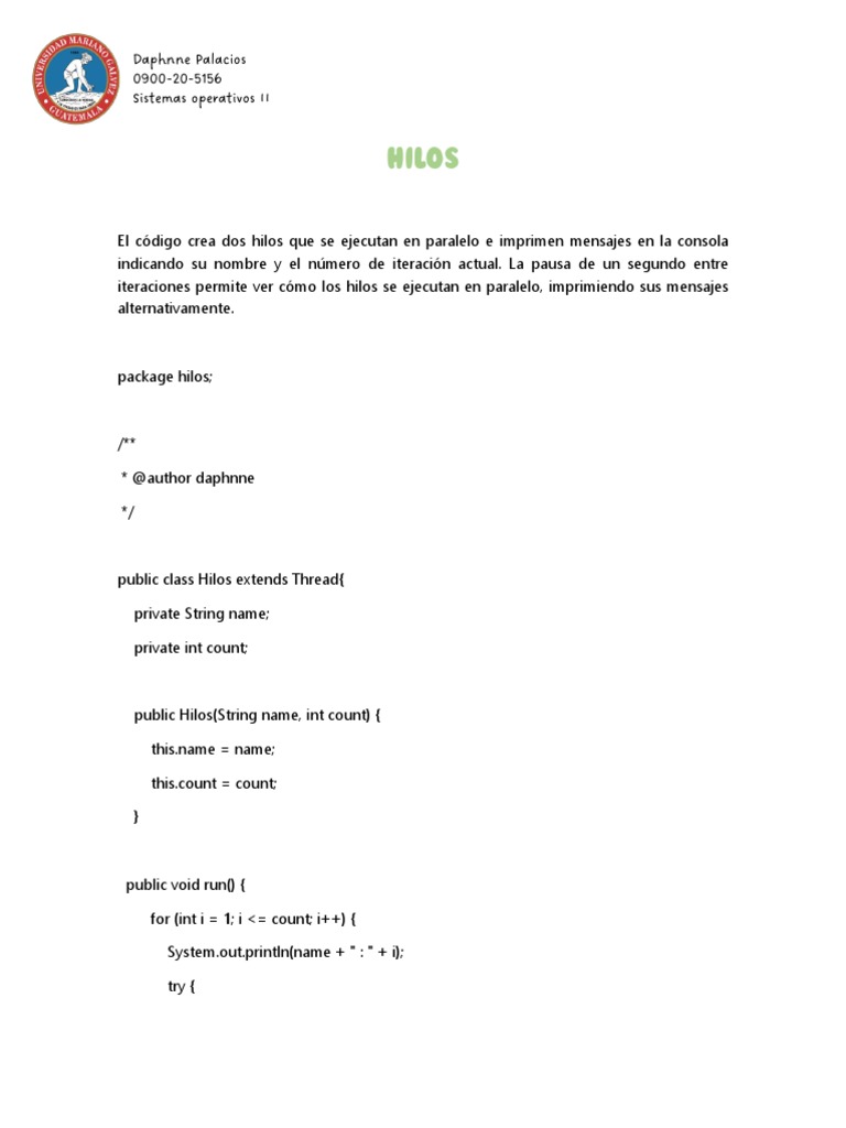 Hilos PDF | Descargar gratis PDF | Hilo (Computación) | Proceso (Computación)