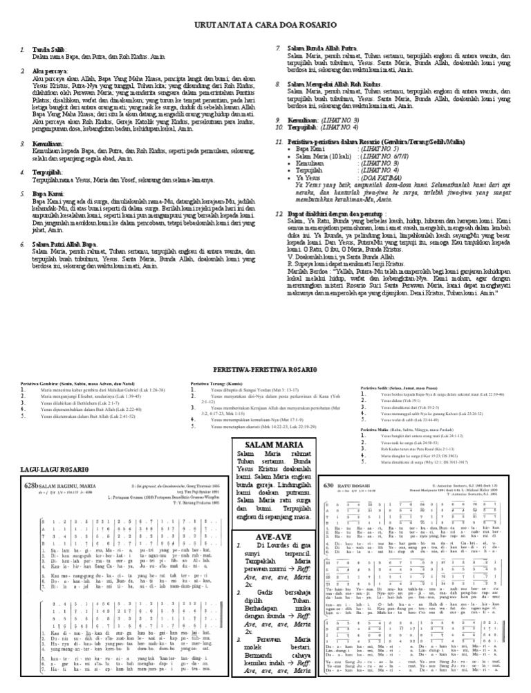 Urutan Rosario | PDF