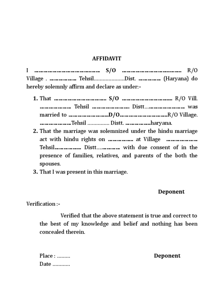 AFFIDAVIT GAVAH BOY SIDE 1 | PDF