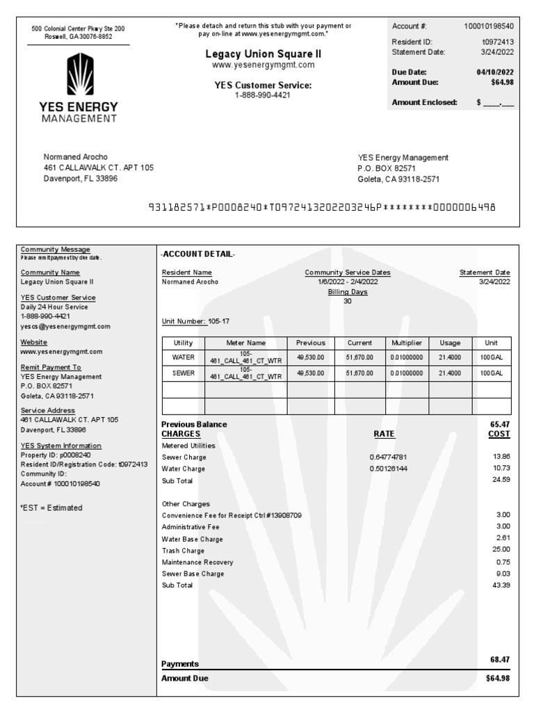 YES Energy Bill Payment Details | PDF | Service Industries | Economies