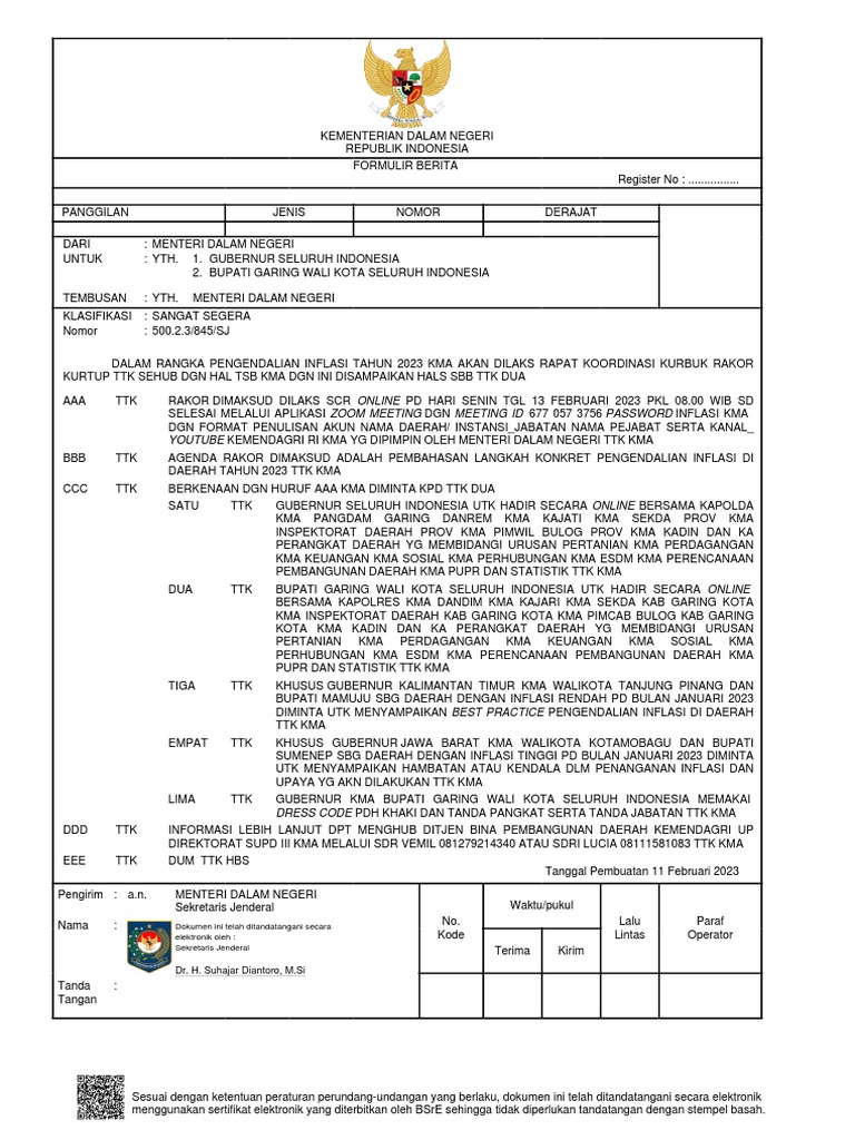 Radiogram 13 Februari PDF | PDF
