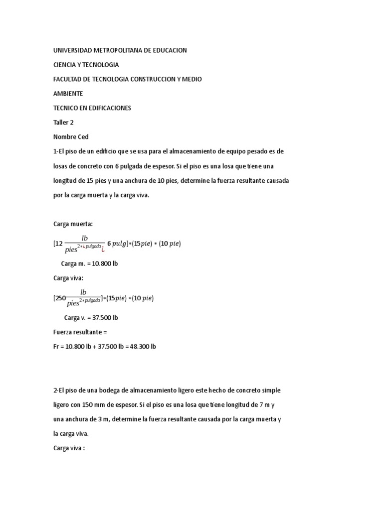 LB Pies: Pulgada | PDF | Hormigón | Ingeniería de Edificación LB Pies: Pulgada | PDF | Hormigón | Ingeniería de Edificación