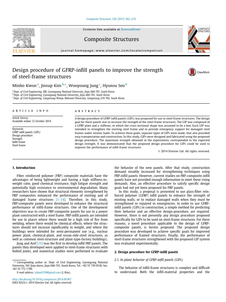 GFRP Panels for Steel Structures | PDF | Strength Of Materials | Buckling