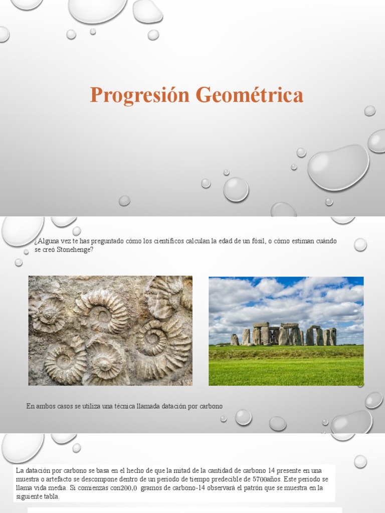 Progresión Geometrica | PDF | Matemáticas