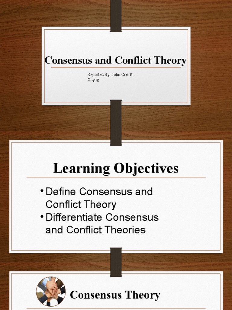 Consensus&ConflictTheory | PDF | Science | Political Science