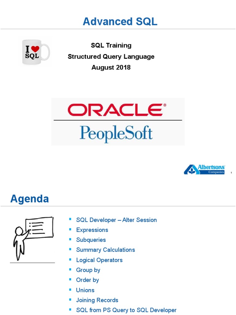 Albertsons SQL Advance | PDF | Sql | Software Engineering Albertsons SQL Advance | PDF | Sql | Software Engineering