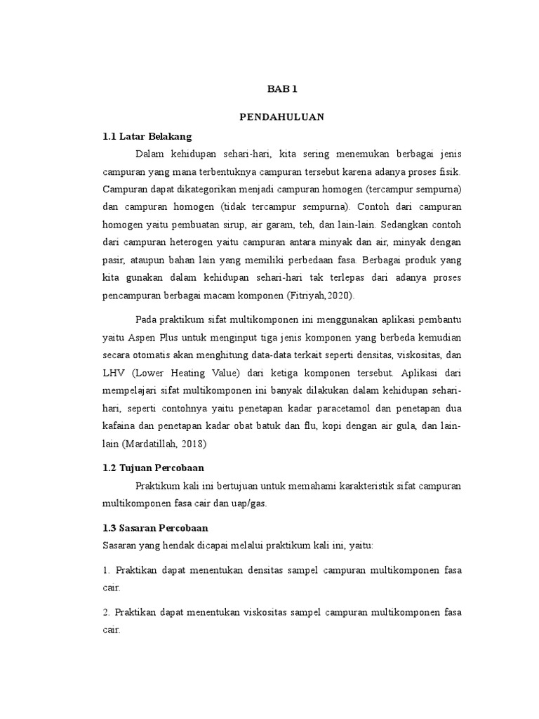 Bab 1 Dan Bab 3 Multikomponen | PDF | Sains & Matematika