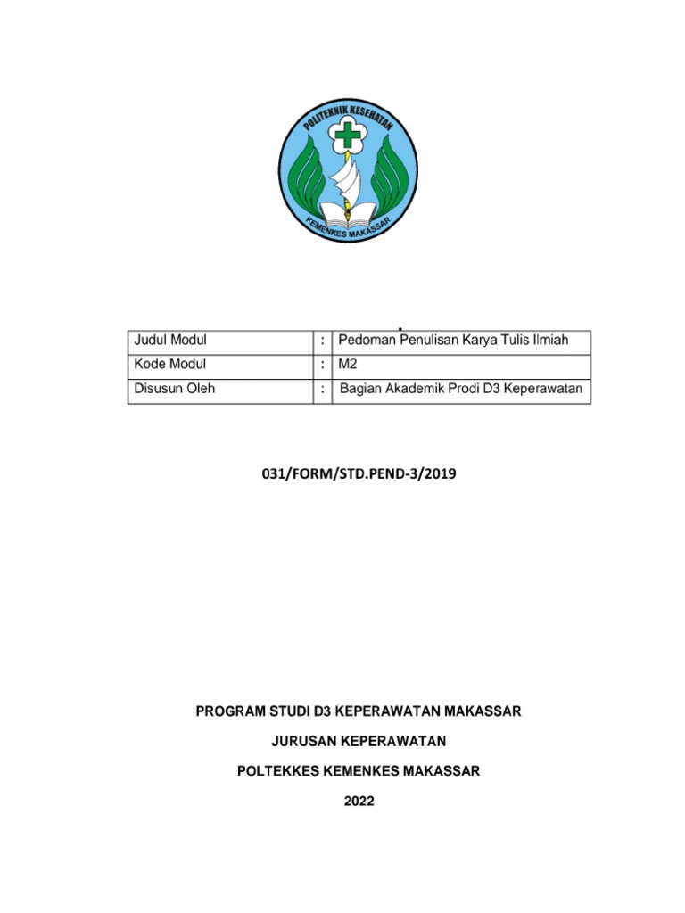 Panduan Penyusunan KTI 2022 PDF | PDF