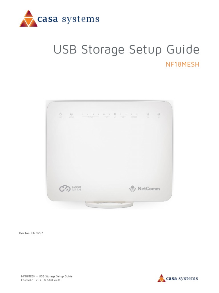 NF18MESH - USB Storage Setup Guide_v1.2 | PDF | User (Computing) | Login