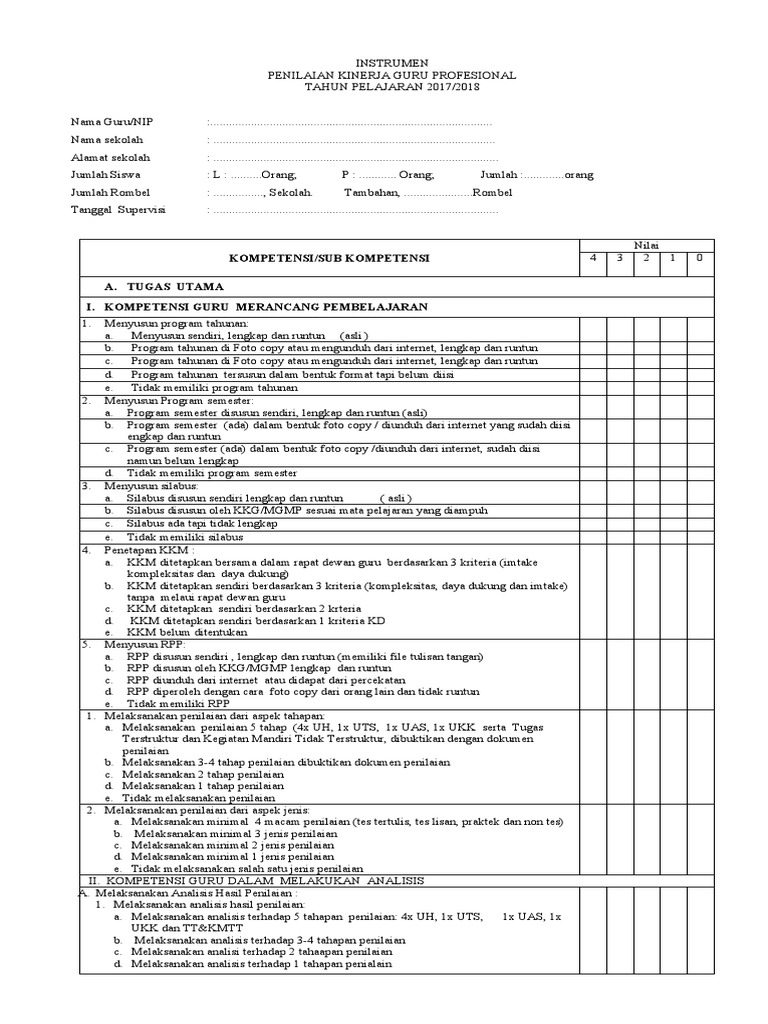 Evaluating Teacher Performance | PDF