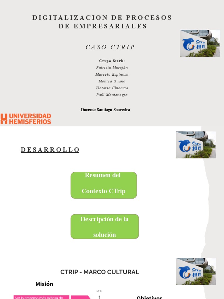 Caso Ctrip | PDF | Centro de llamadas | Agencia de viajes