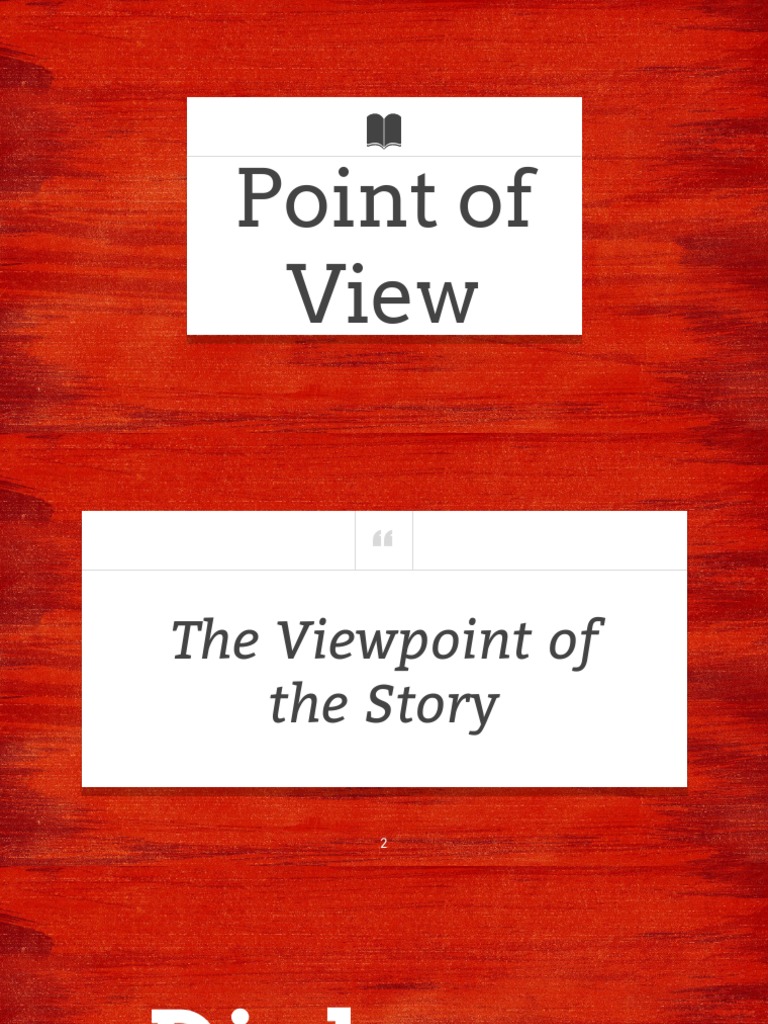 Point of View Notes | Download Free PDF | Narration