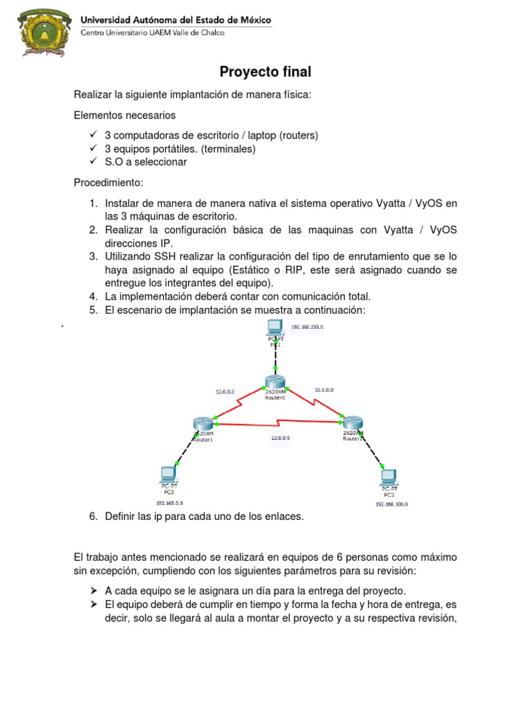 Proyecto Final 2023 | PDF | Enrutador (Computación) | Red de arquitectura