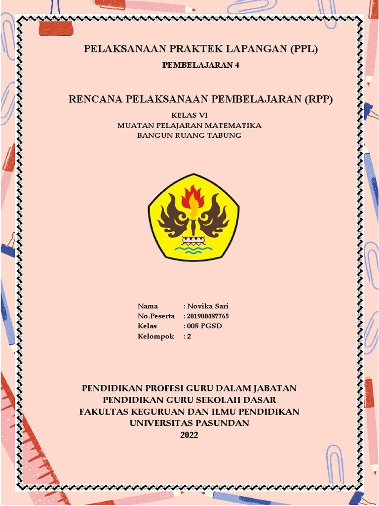 Rubrik Penilaian RPP Bangun Ruang Sisi Lengkung | PDF