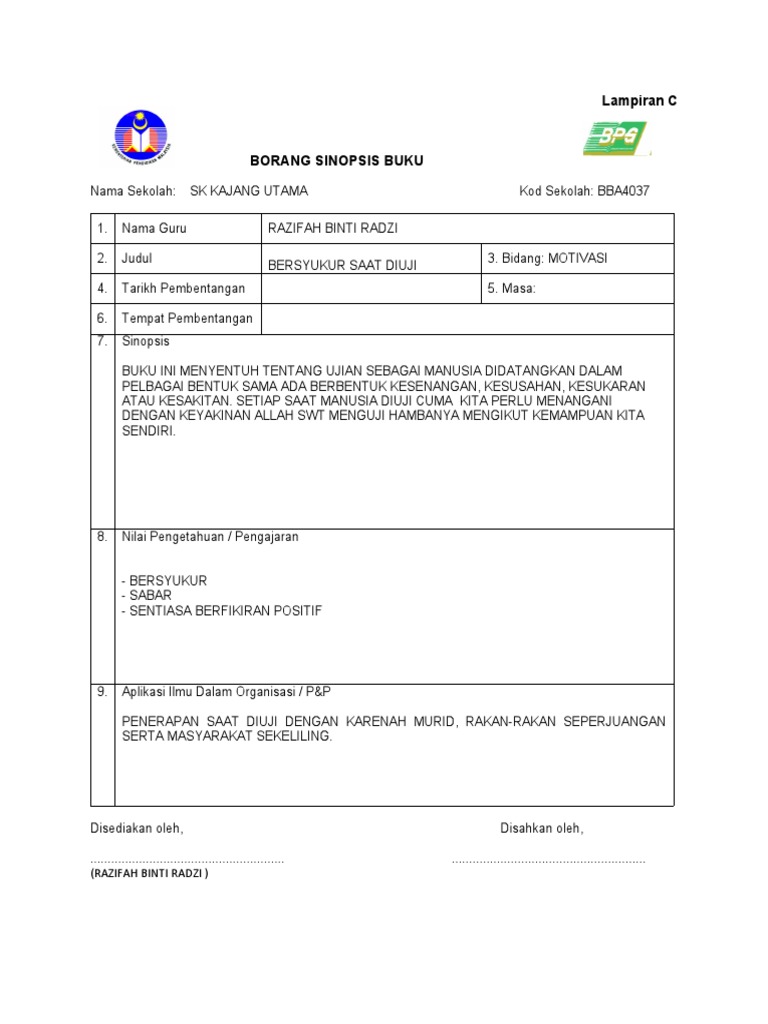Sinopsis Buku Bersyukur Saat Diuji-Razifah | PDF | Karier & Perkembangan | Kesehatan Holistik