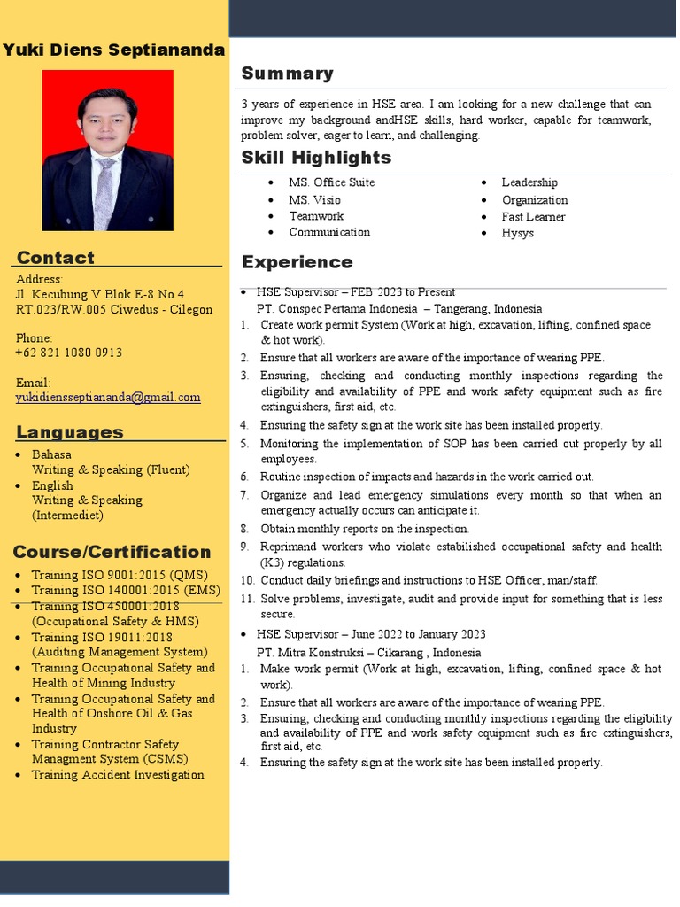 Yuki Diens CV-2 | PDF | Occupational Safety And Health | Personal Protective Equipment