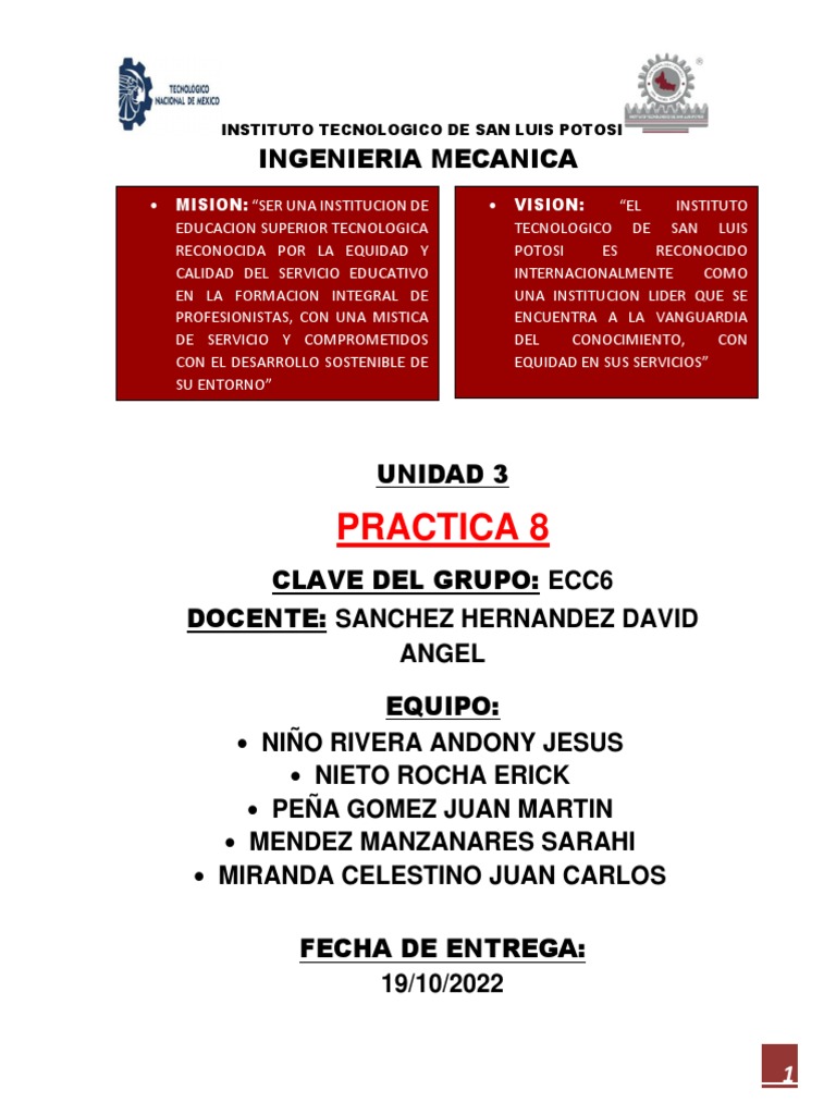 Practica 8 - Unidad 3 | Descargar gratis PDF | Diodo emisor de luz | Sonido