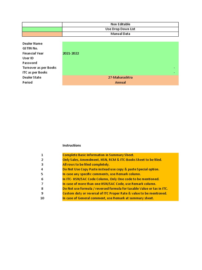 GST_annual_return_2021_2022.xlsx | PDF | Taxes | Money
