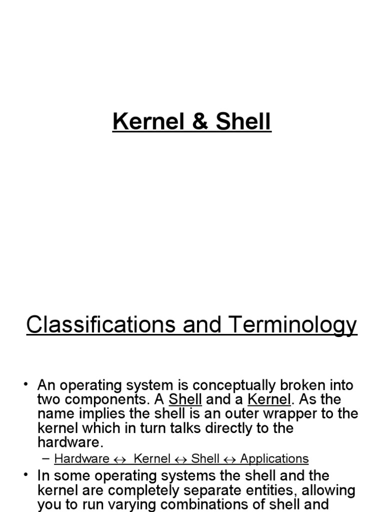 Kernel Shell | PDF | Kernel (Operating System) | Operating System Kernel Shell | PDF | Kernel (Operating System) | Operating System