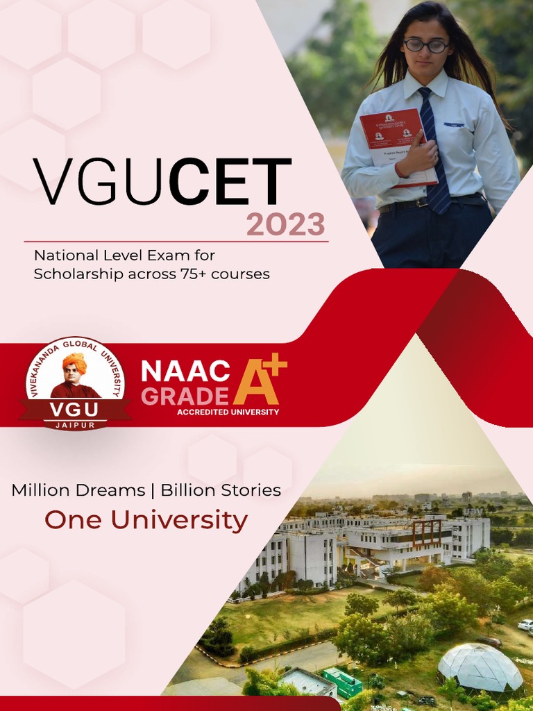 VGUCET 2023 Brochure | PDF | Academic Degree | Bachelor's Degree
