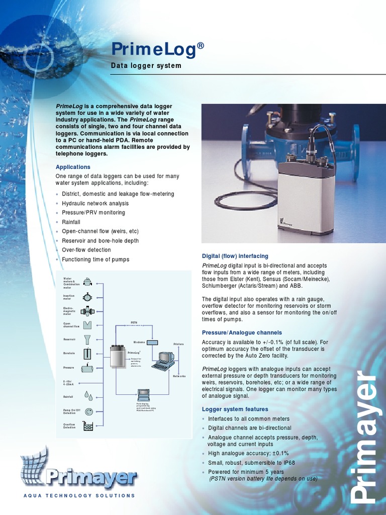 PRIMELOG | PDF | Sensor | Electronics