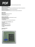 Biometric Terminal Reset Methods | PDF | Usb | World Wide Web