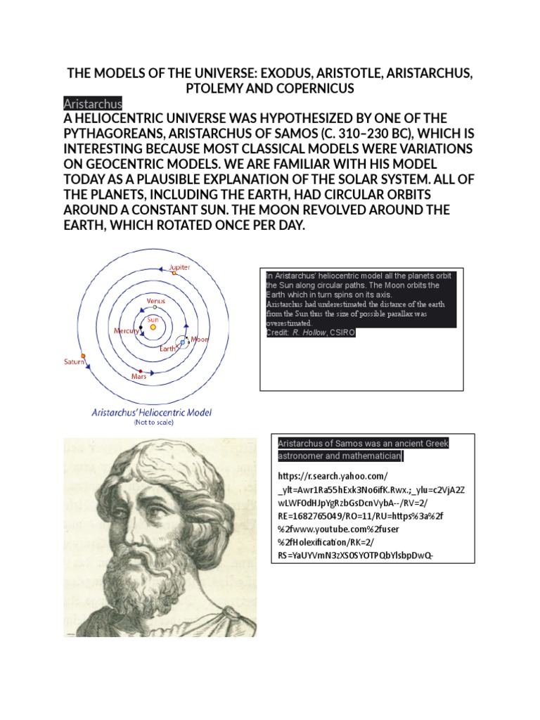 The Models of The Universe 2.0 | PDF | Heliocentrism | Universe