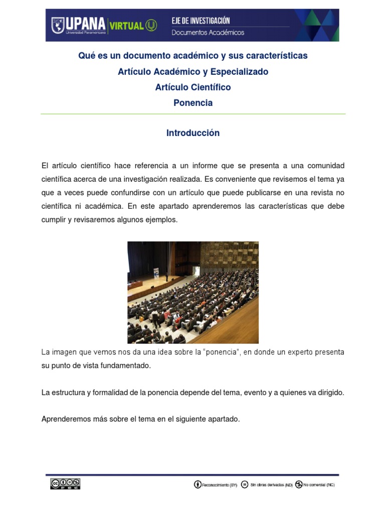 Qué Es Un Documento Académico y Sus Características Artículo Académico y Especializado Artículo ...