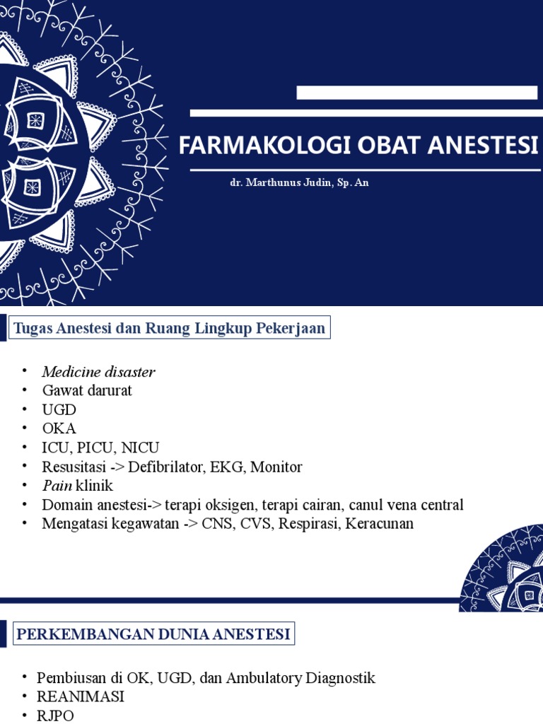 Obat Anestesi-1 | PDF