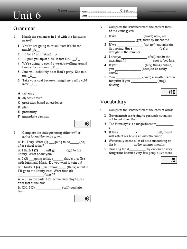 Drill Unit 6 - Part 1 | PDF | Car | Electric Car