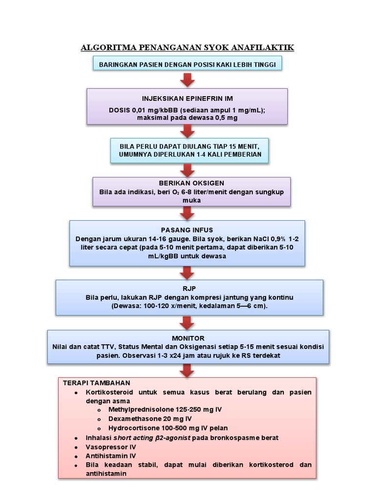 Algoritma Penanganan Syok Anafilaktik | PDF