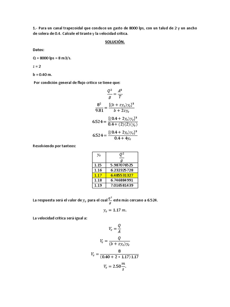 3 Ejercicios | PDF | Ingeniero civil