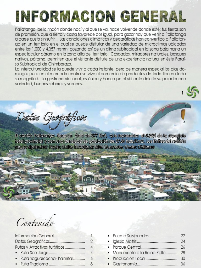 Guia Turismo Pallatanga | PDF | Ecuador | Ciencias de la Tierra