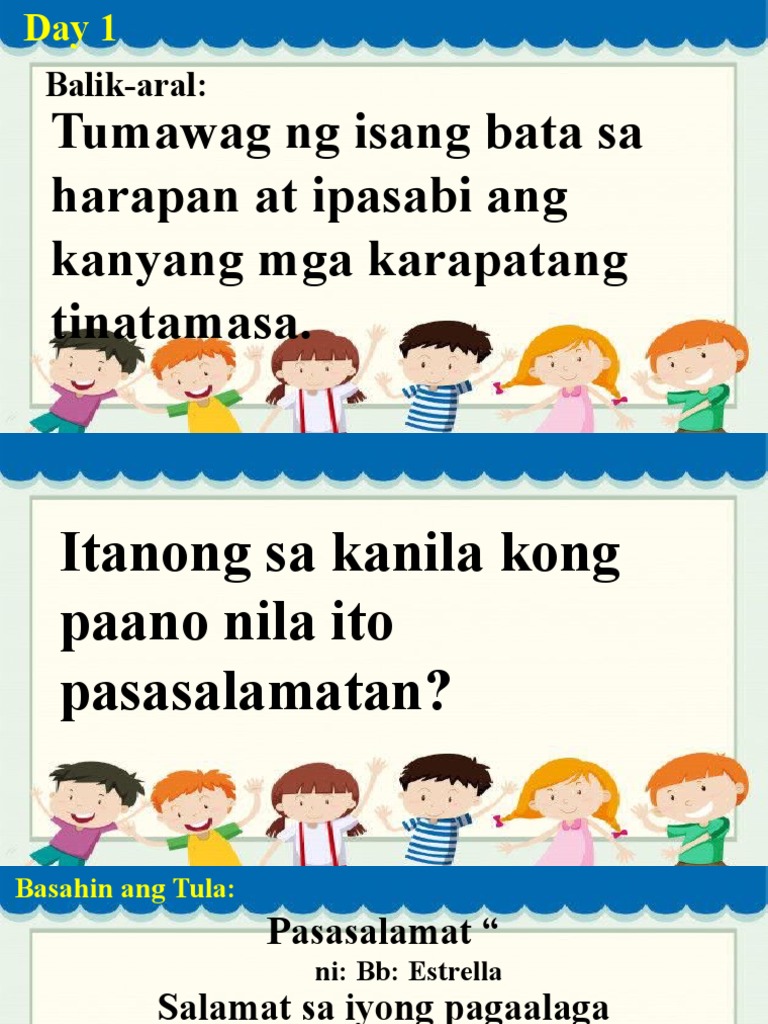 Balik-Aral:: Tumawag NG Isang Bata Sa Harapan at Ipasabi Ang Kanyang ...