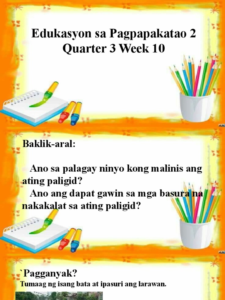 Edukasyon Sa Pagpapakatao 2 Quarter 3 Week 10 | PDF