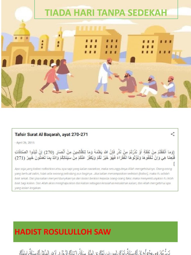Tiada Hari Tanpa Sedekah | PDF