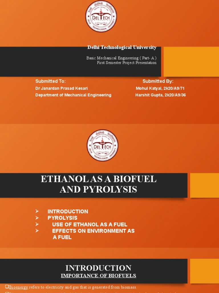 BME (A) Project | PDF | Biofuel | Biomass
