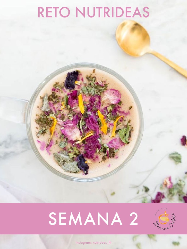 Plan Nutricional: Reto Nutrideas Semana 2 | PDF | ensalada | Vegetales