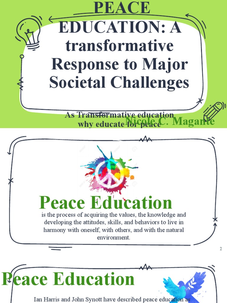 Transformative Peace Education Strategies | PDF | Peace | Violence