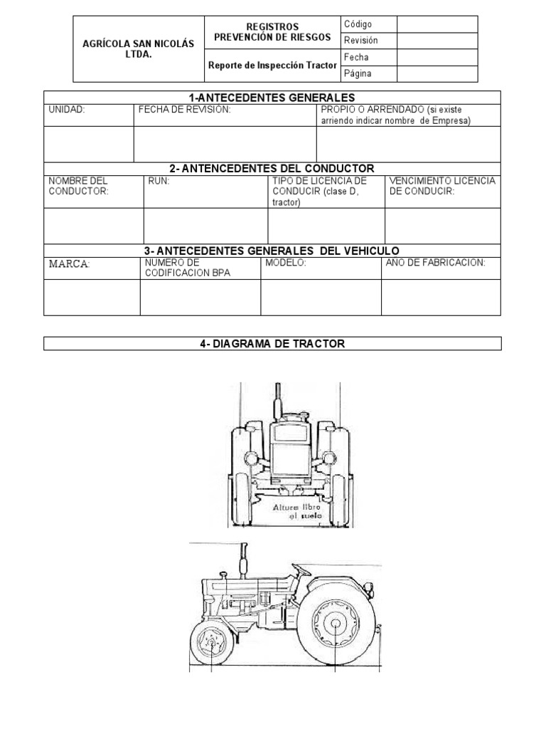 Check List - Tractor | PDF | Tractor | Industria automotriz