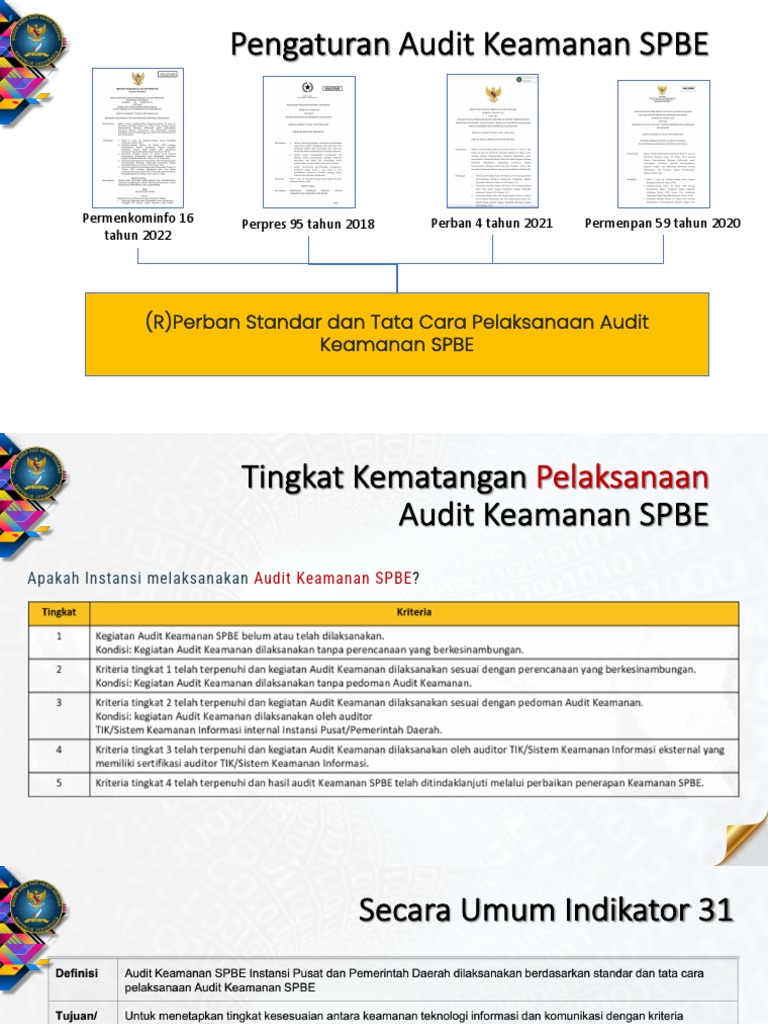 Paparan Audit TIK Cakupan Audit Keamanan SPBE PDF | PDF