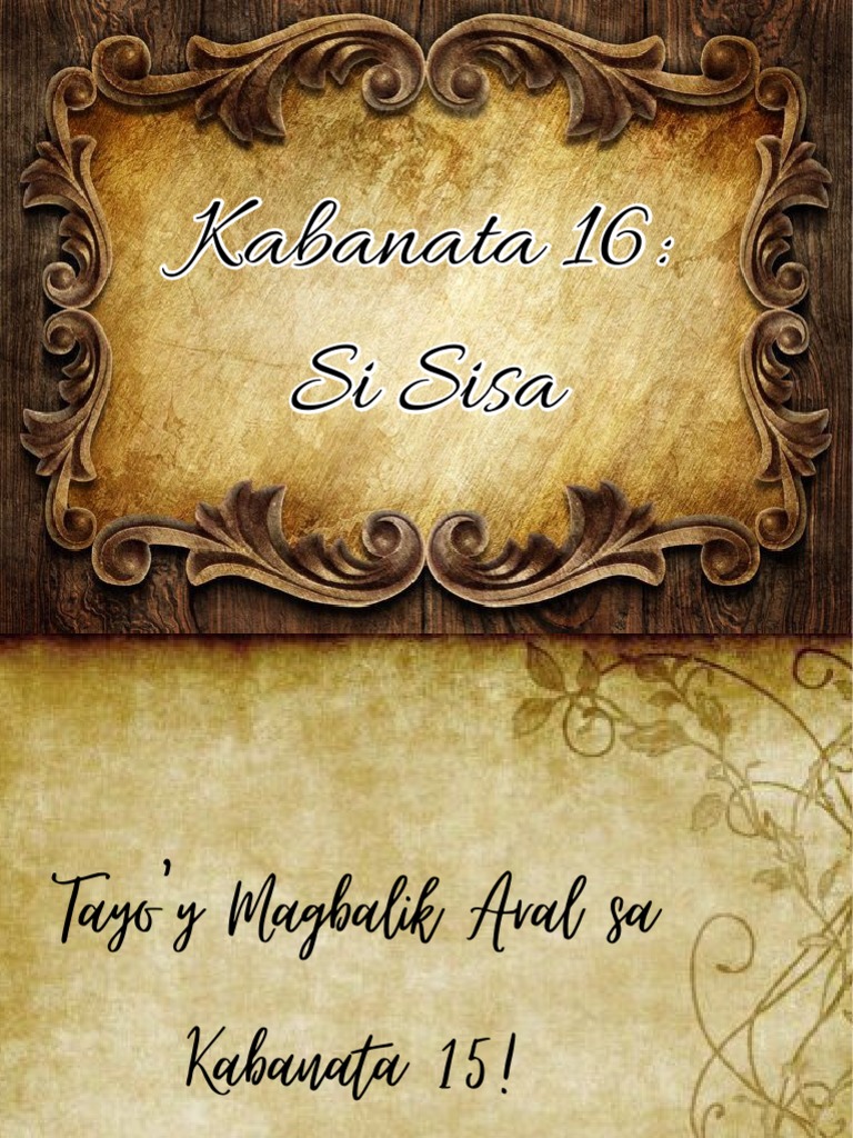 Kabanata 16 Si Sisa PDF | PDF