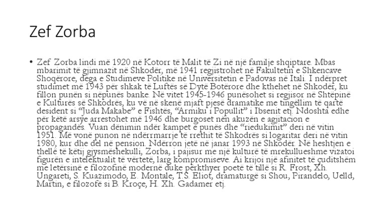 Zef Zorba | PDF