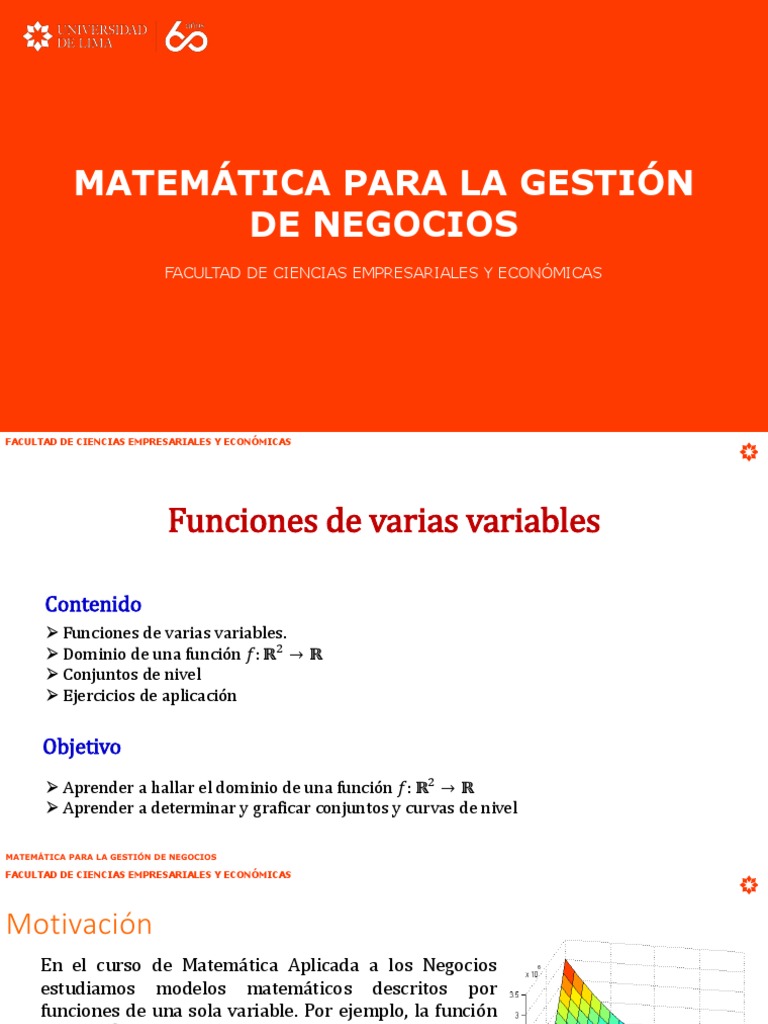Funciones de Varias Variables - MAGE | PDF | Función (Matemáticas ...