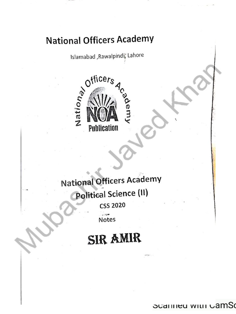 Political Science Part 2 by Sir Amir Khan PDF | PDF