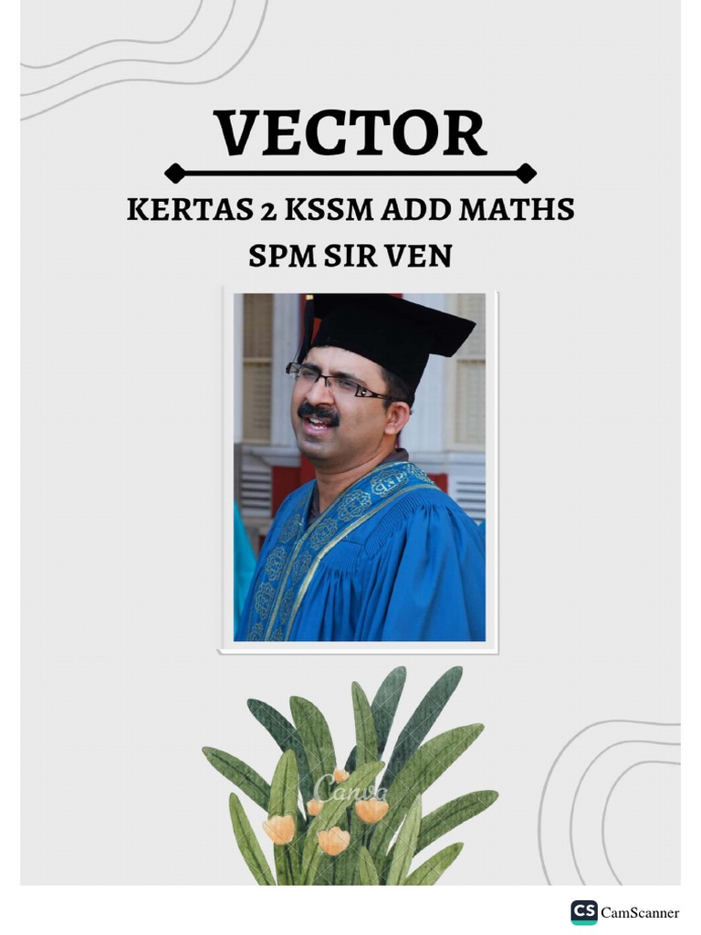 Vector Paper 2 KSSM Add Maths SPM Sir Ven | PDF