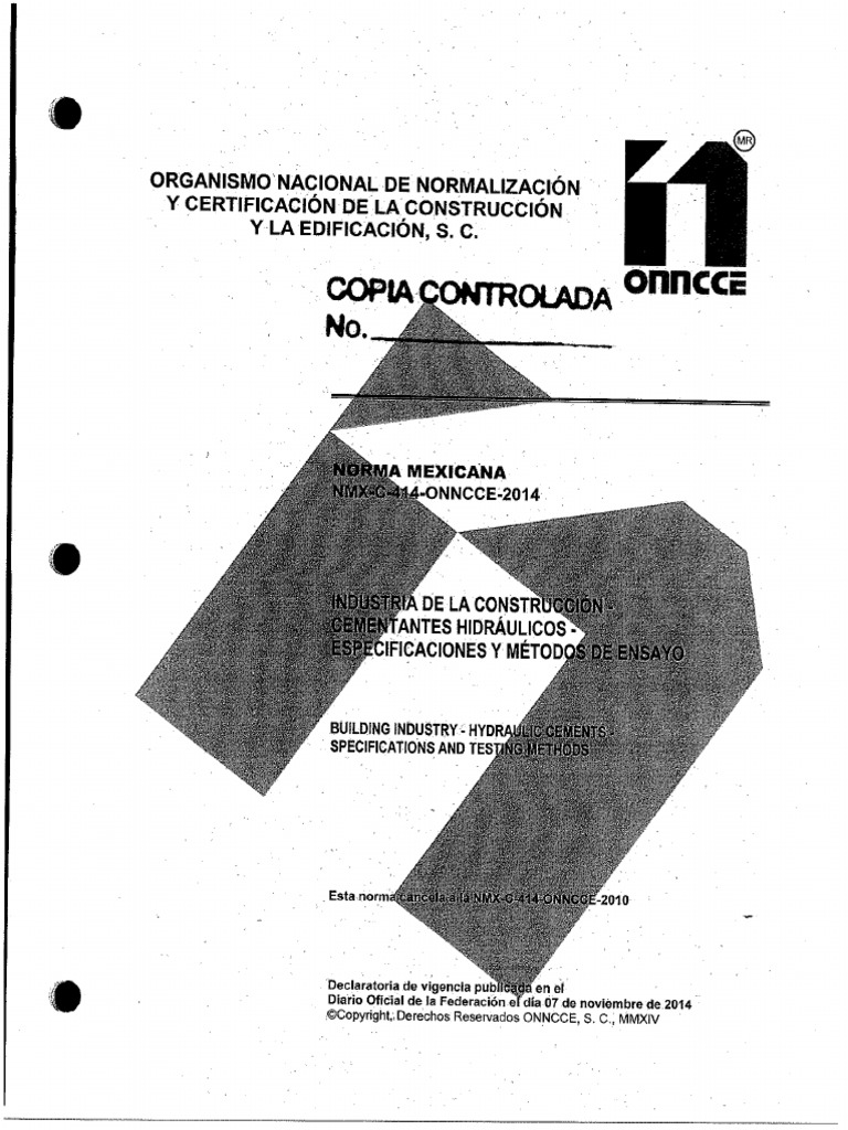 Normas NMX - Nmx-C-414-Onncce-2014 | PDF