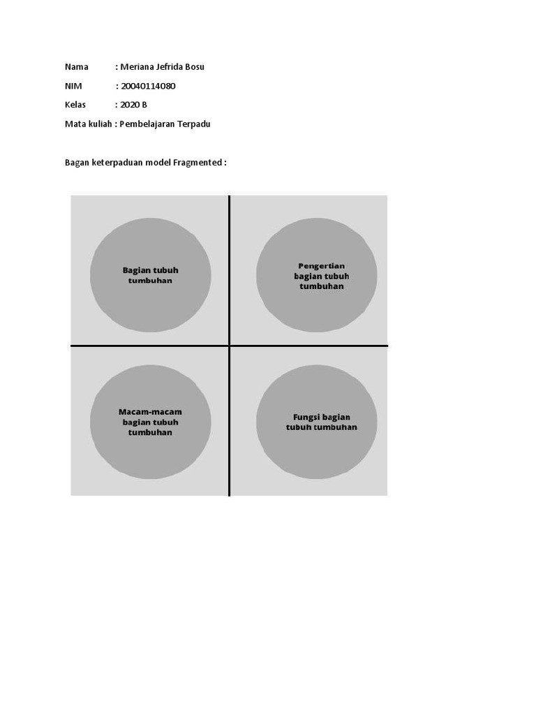 Bagan Terpadu Model Fragmented | PDF