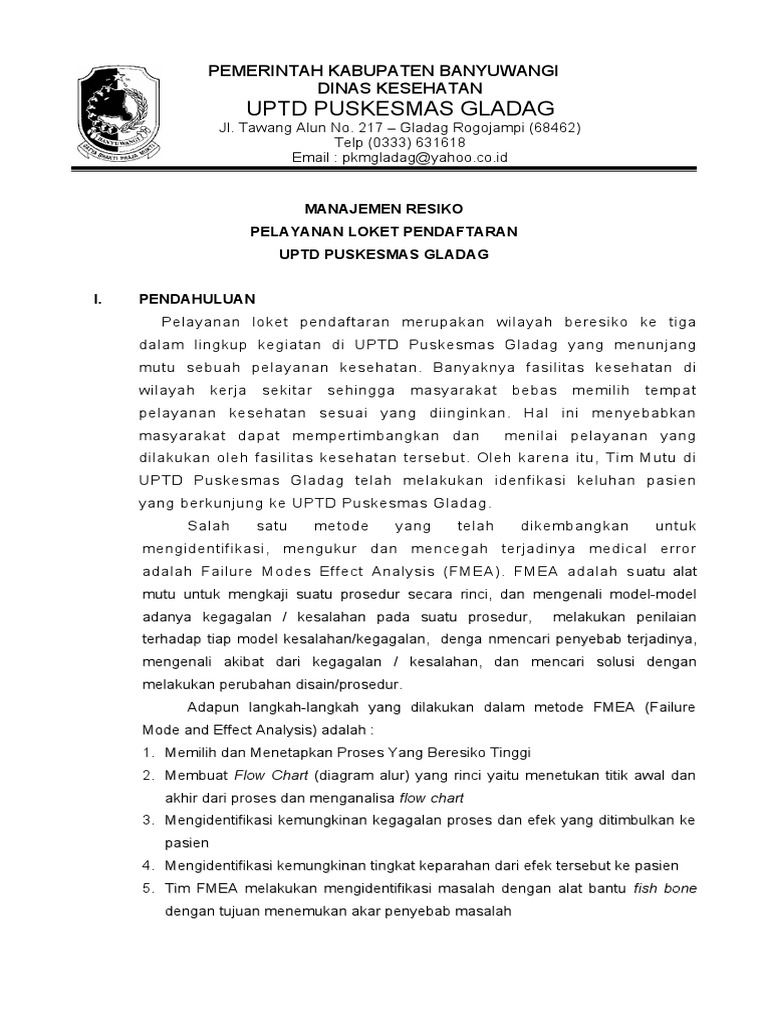 Fmea Loket Pendaftaran | PDF