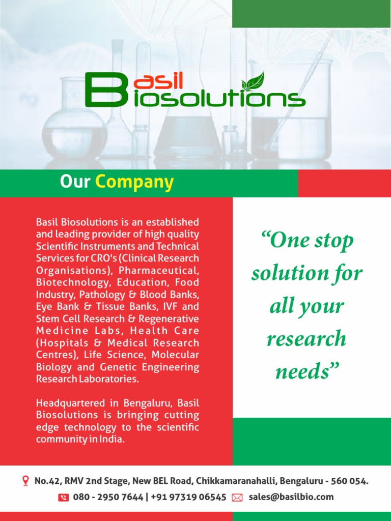 Basil Biosolutions Brochure 2022 106 PDF | PDF | Microscope | Laboratories
